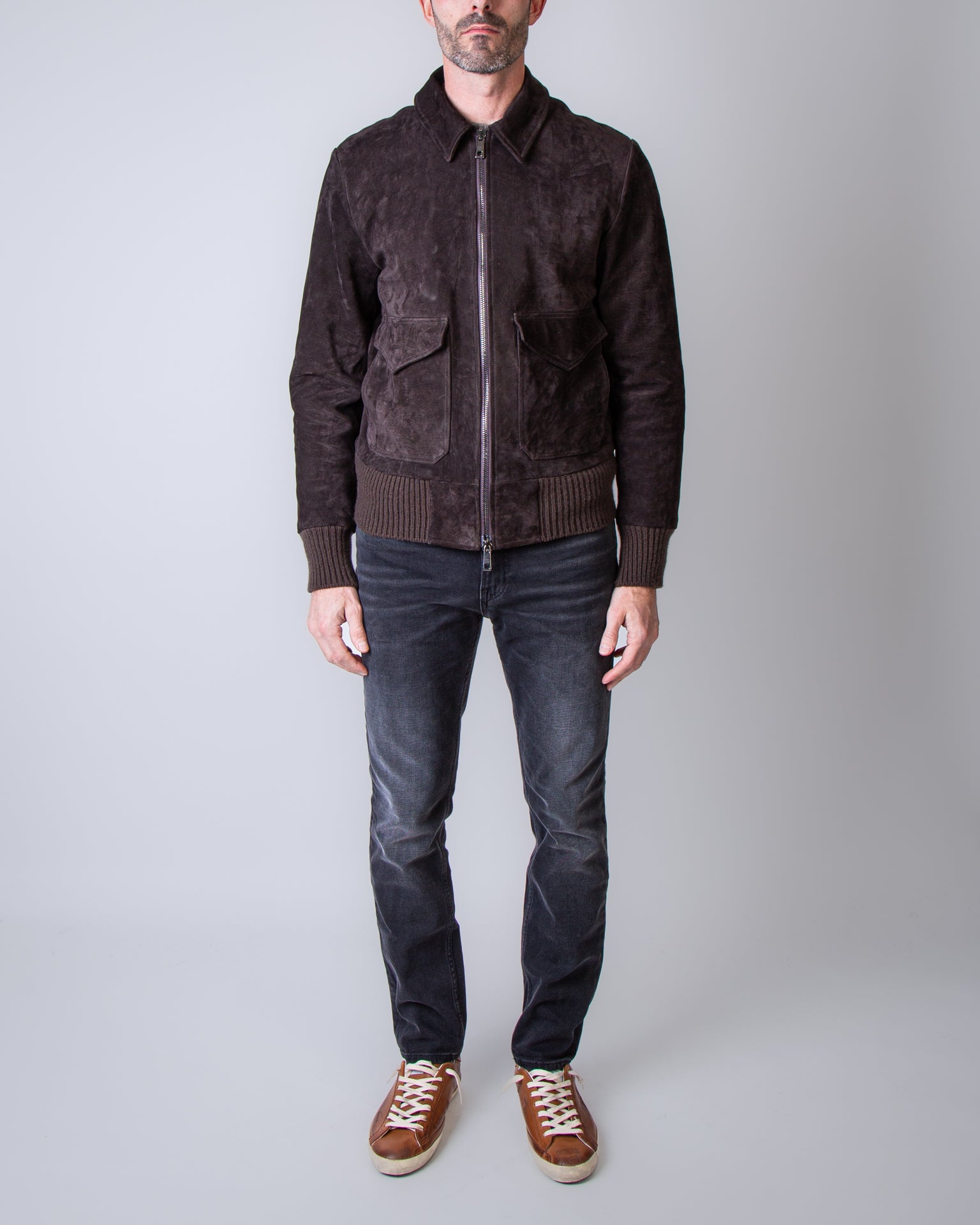 Giorgio Brato giubbotto pelle GU26F 20010 MOKA marrone – Flanella Shop