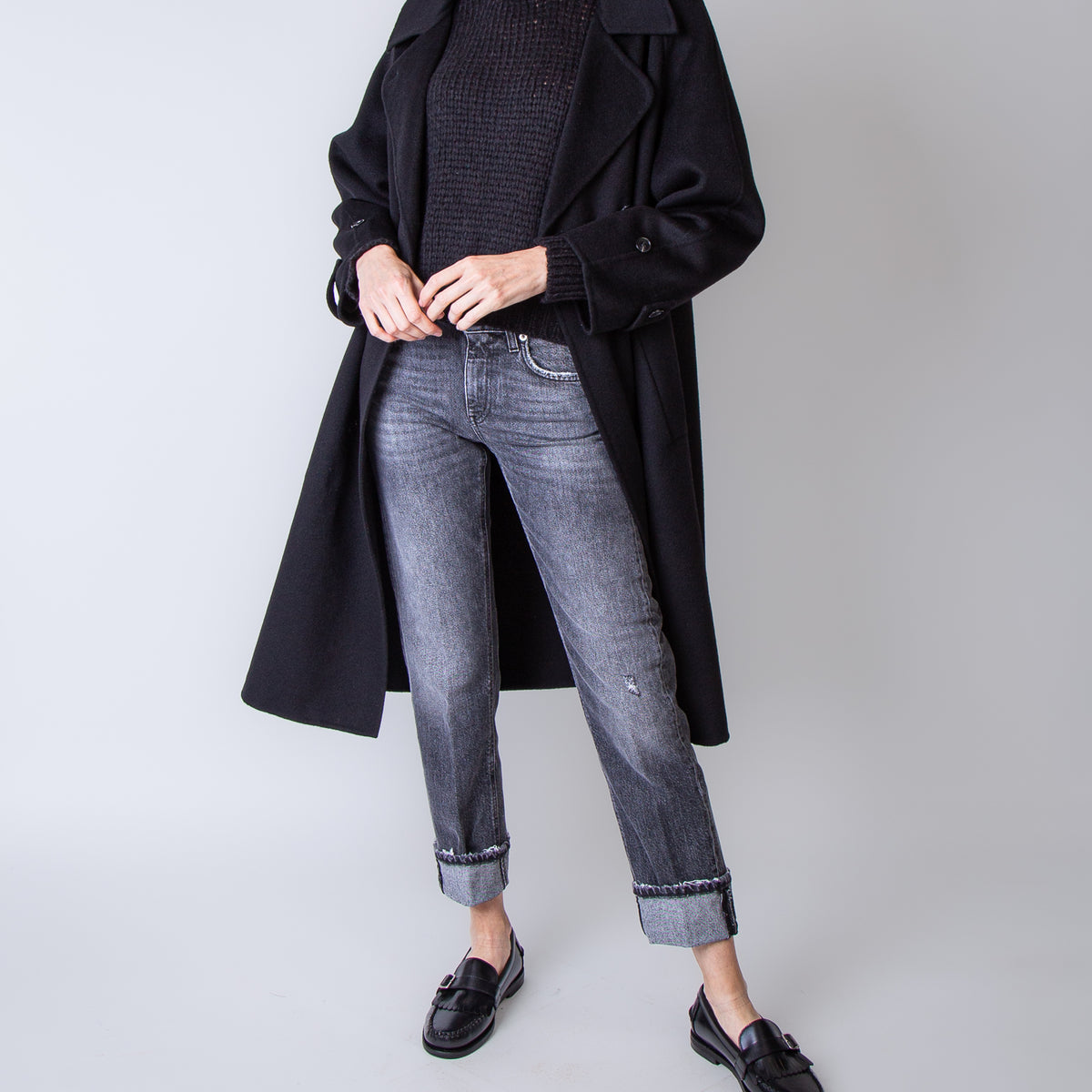 PALTO' CAPPOTTO BICE BLACK – Flanella Shop
